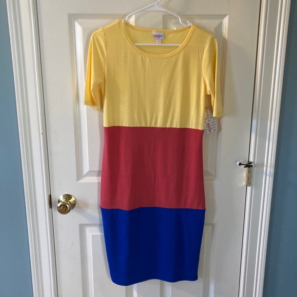 LuLaRoe | Dresses | New Rainbow Julia Dress | Poshmark